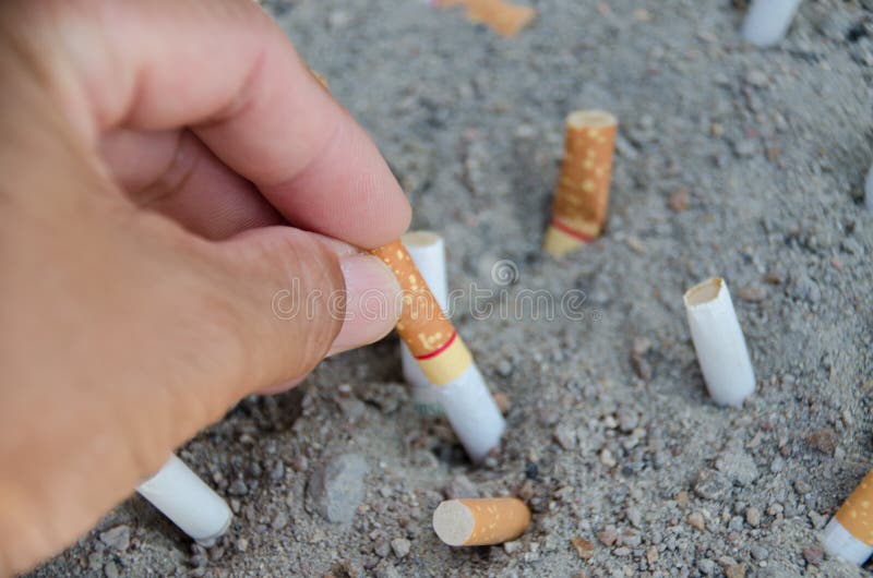 Waste from ciggarette stock image. Image of ciggy, environment - 61026715
