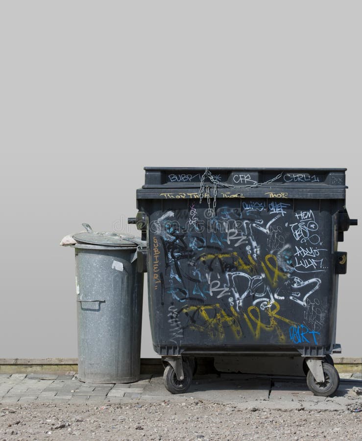 Waste container stock photo. Image of trash, grey, background - 13871762