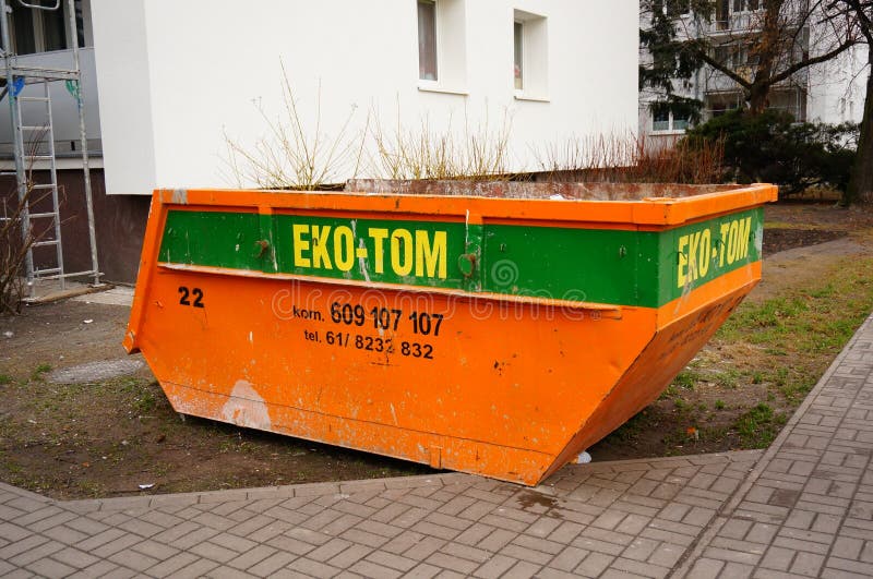 Waste container editorial stock image. Image of container - 48763504