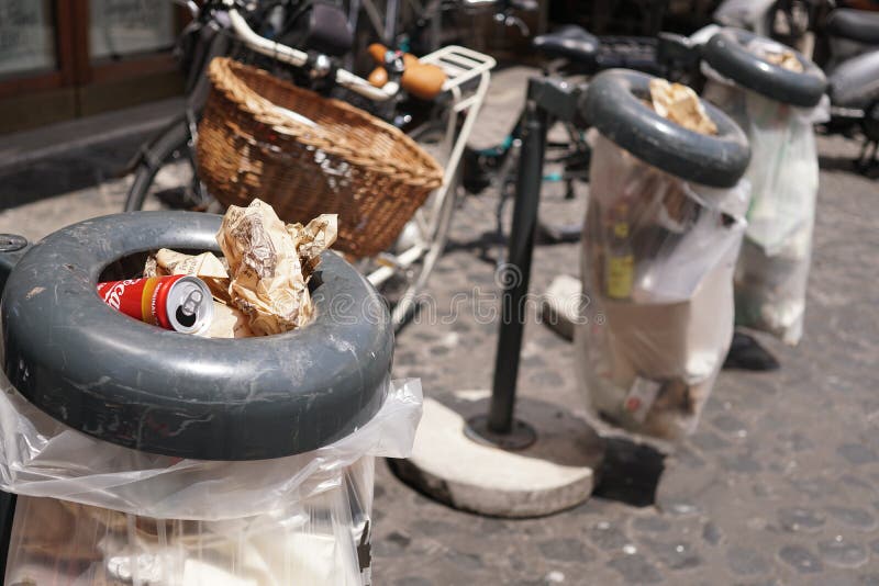 Waste Container Full of Junk Editorial Stock Image - Image of ...