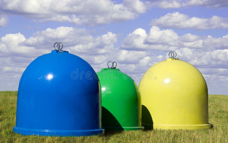 Waste Containers stock photo. Image of manufacture, recycling - 2439712