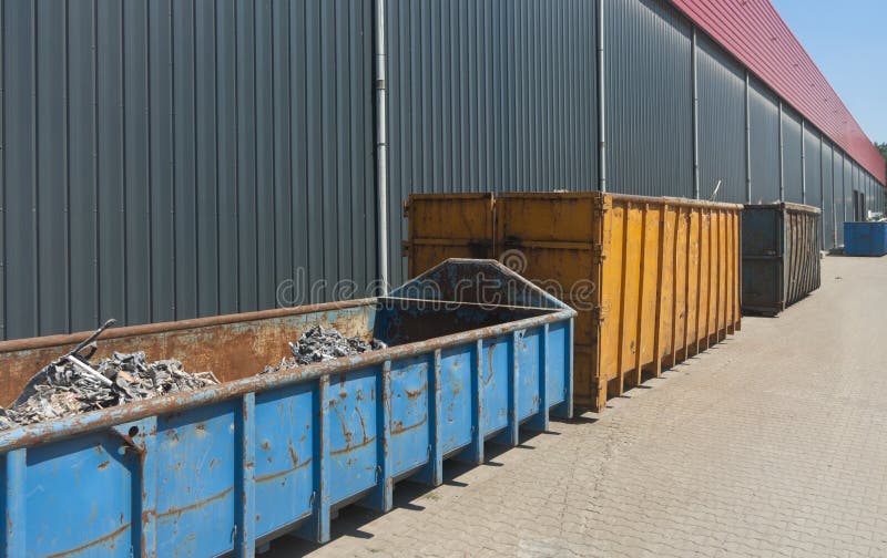 Waste containers stock image. Image of industry, transport - 28033161