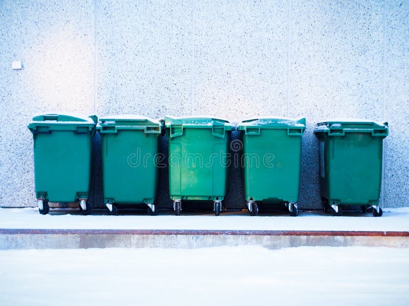 Waste Containers stock photo. Image of five, storage - 36852596