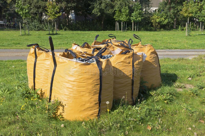 Waste debris bags stock photo. Image of recycle, environmental - 50666368