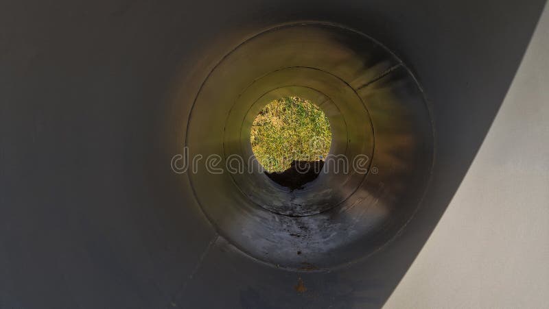 The Waste is Discharged into the Lake through Pipes. View from the ...