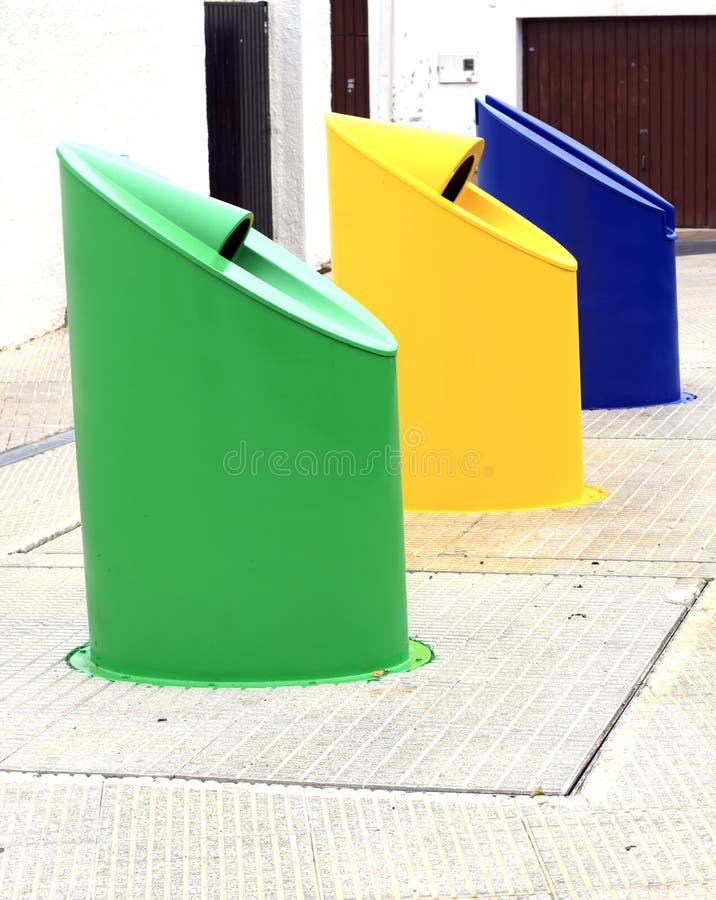 Waste disposal bins stock image. Image of plastic, household - 758163