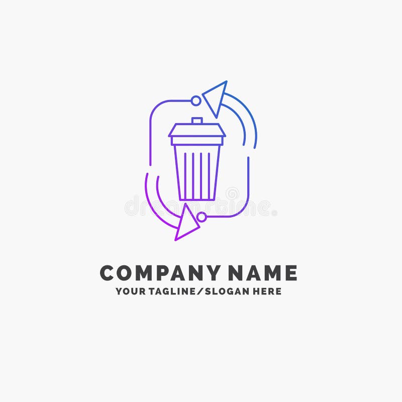 Waste, Disposal, Garbage, Management, Recycle Purple Business Logo ... Waste, Disposal, Garbage, Management, Recycle Purple Business Logo ...