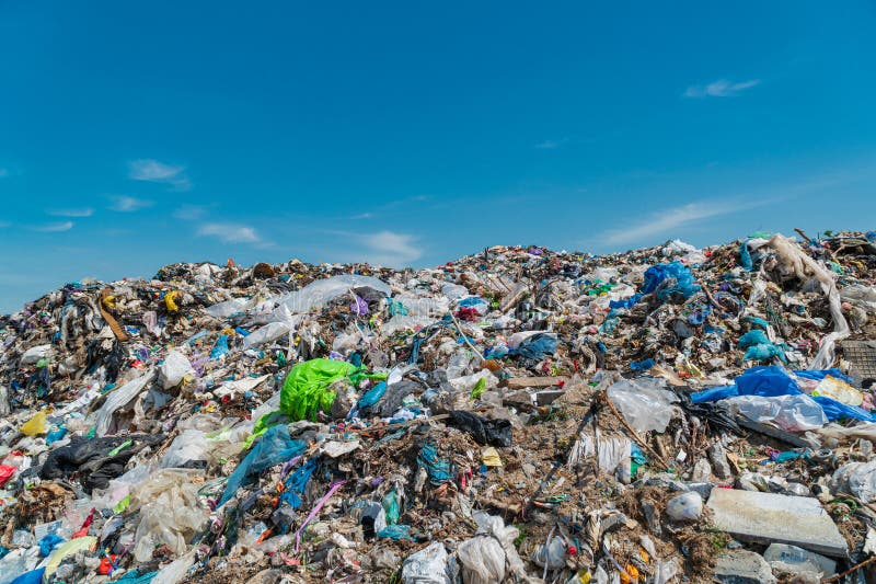 Waste dump. Landfill site stock image. Image of recycle - 306149019