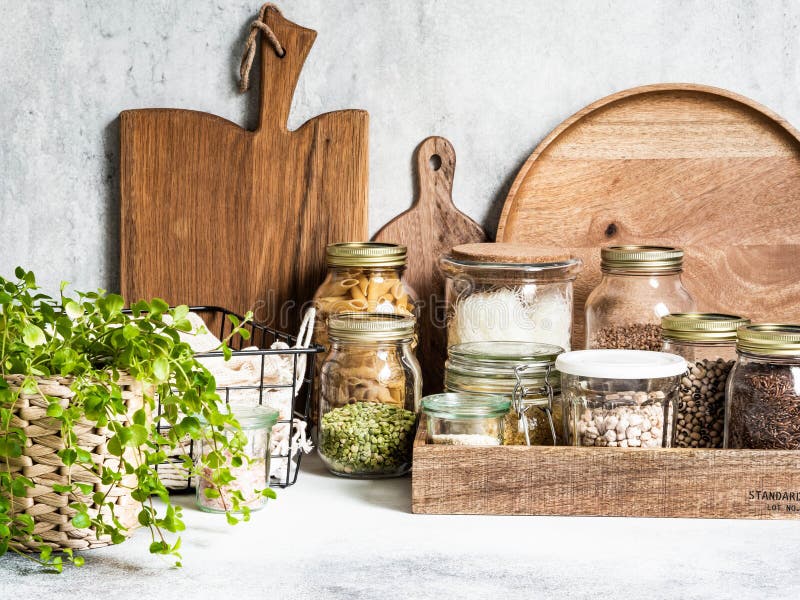 Waste-free Domestic Life. Kitchen Storage of Reusable Products for the ...