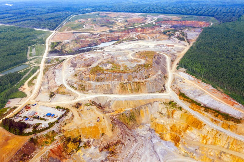 Waste Heaps and Mountains of Rock Production from an Open Pit Stock ...