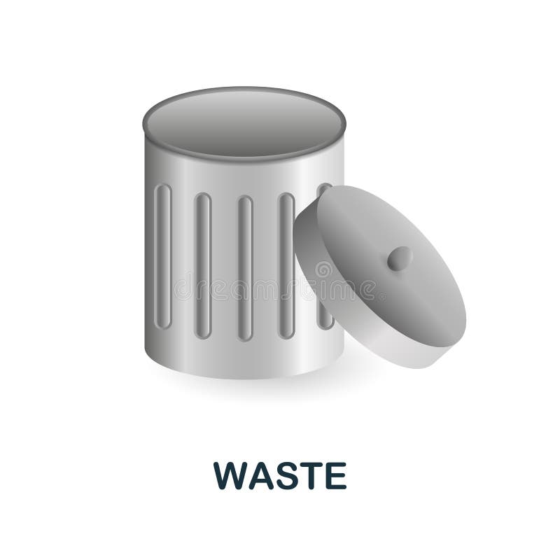 Food Waste Icon. Monochrome Simple Sustainability Icon for Templates ...