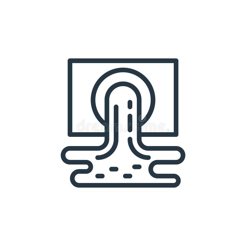 Waste Icon Vector from Pollution Concept. Thin Line Illustration of ...