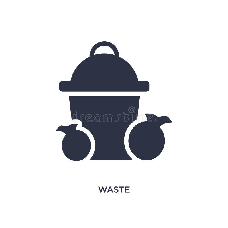 Waste Icon on White Background. Simple Element Illustration from ...