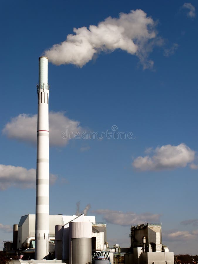 Waste incineration stock photo. Image of chimney, heating - 13308548