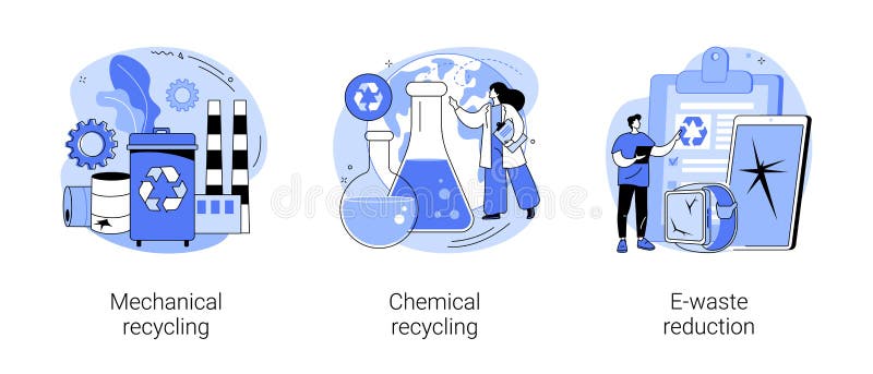 Waste Management Abstract Concept Vector Illustrations. Stock Vector ...