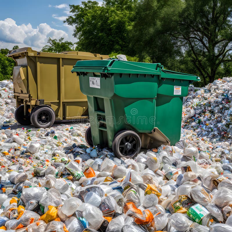 Waste Management, Ai-generatet Stock Illustration - Illustration of ...