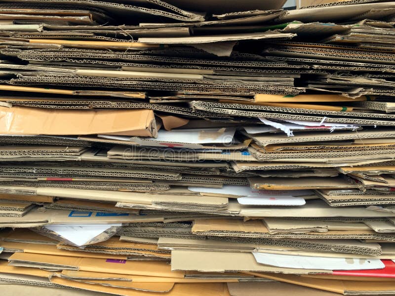 Waste Management Commercial Recycling Waste Paper. Stock Photo - Image ...