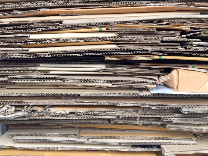 Waste Management Commercial Recycling Waste Paper. Stock Image - Image ...