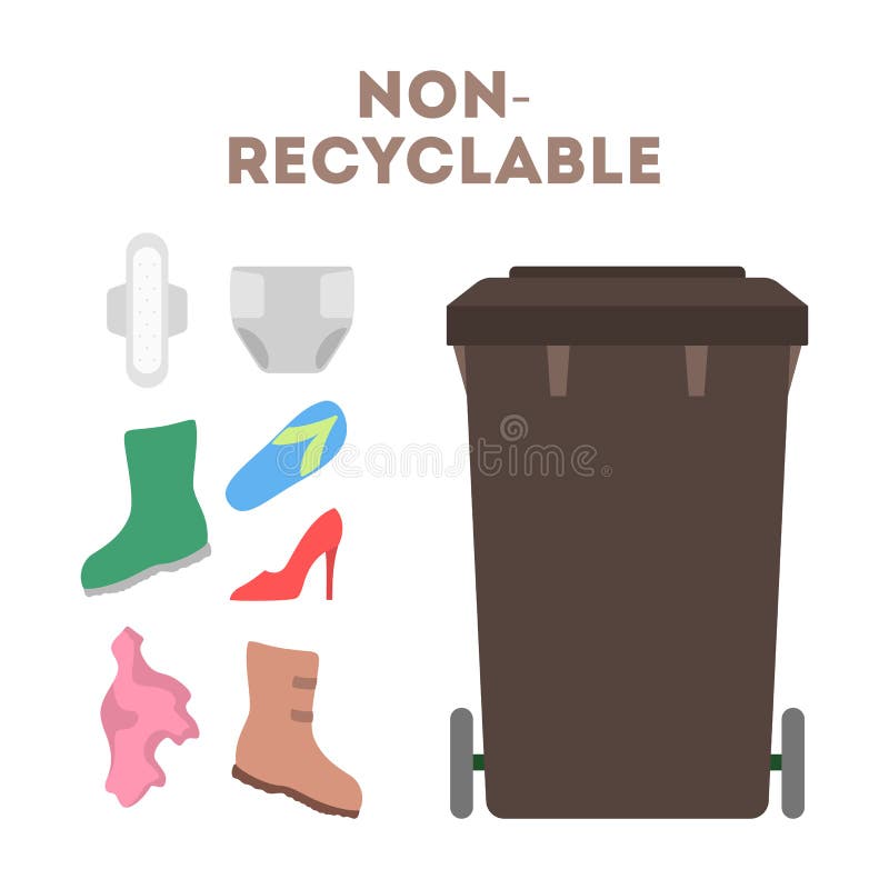 Waste Management Concept. Garbage Separate in Different Trash Stock ... Waste Management Concept. Garbage Separate in Different Trash Stock ...