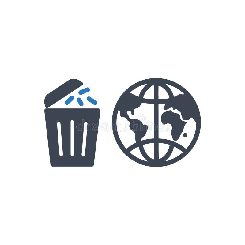 Waste Management Icon stock vector. Illustration of pollution - 361910840