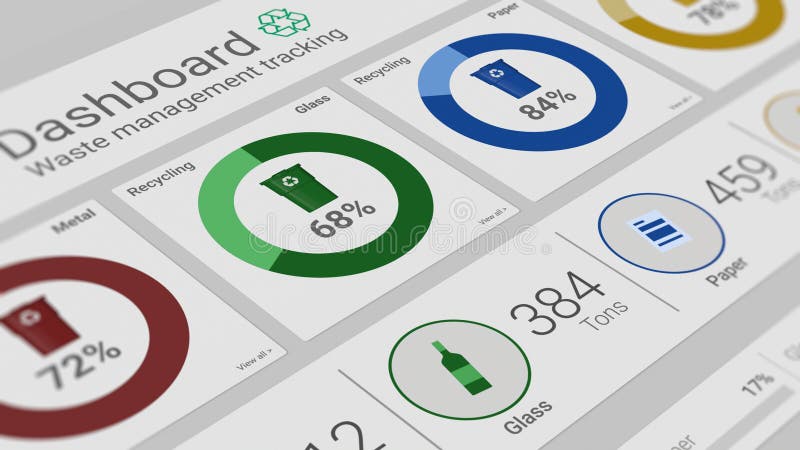 Waste management tracking stock illustration. Illustration of ...