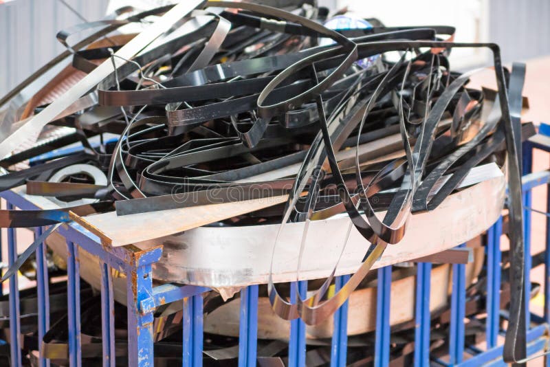 Waste Metal in the Metal Industry Stock Image - Image of economy ...