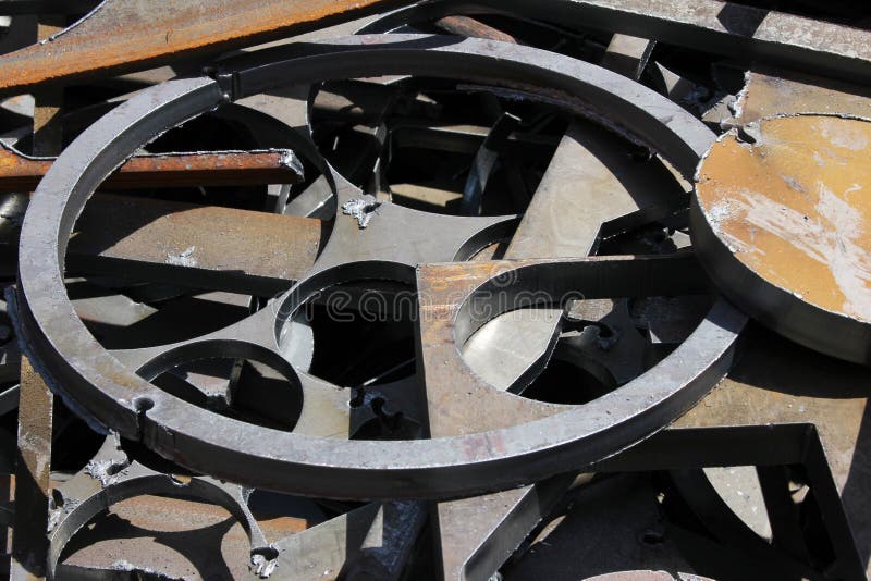 Waste Metals Factory Background Stock Image - Image of abstract, frame ...