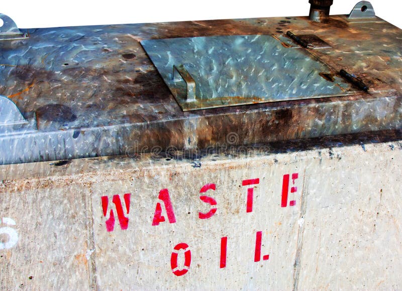 Waste Oil Container for Waste Oil Stock Image - Image of container ...