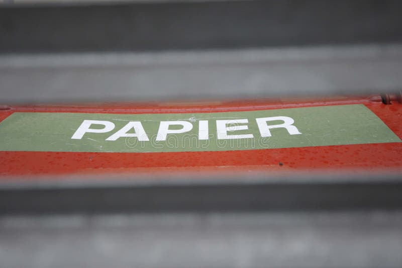 Waste Paper and Waste Paper Disposal Stock Photo - Image of separation ...