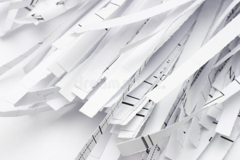Waste paper shreds stock photo. Image of safeguard, business - 15718874