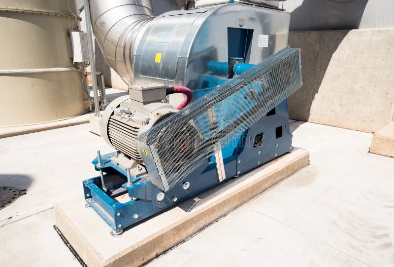 Waste Processing Pipeline System with Turbine Editorial Stock Image ...