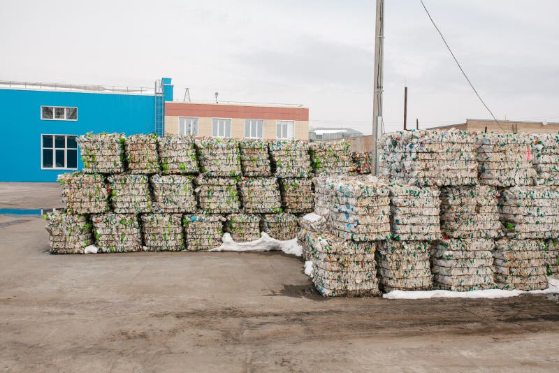 Waste Processing Plant. Technological Process. Recycling and Storage of ...