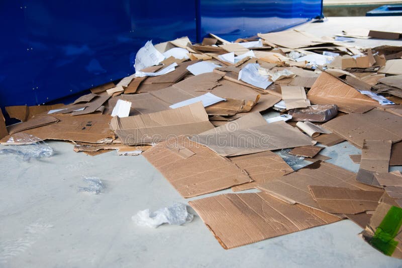 Waste recycling factory stock photo. Image of recycle - 128280324