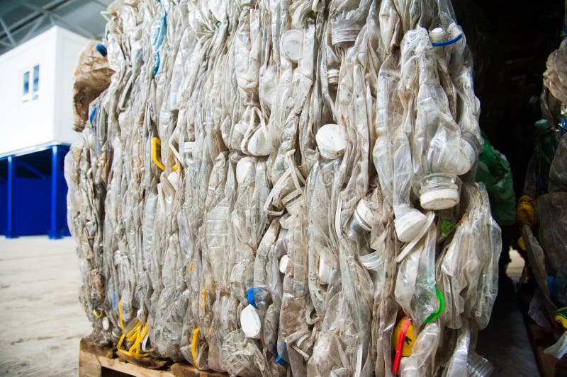 Waste recycling factory stock image. Image of production - 184825213