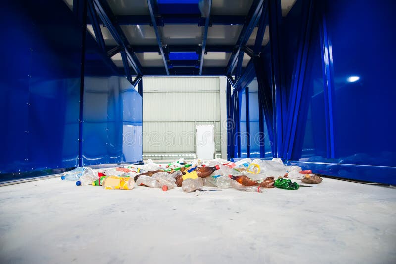 Waste recycling factory stock photo. Image of rubbish - 196891288
