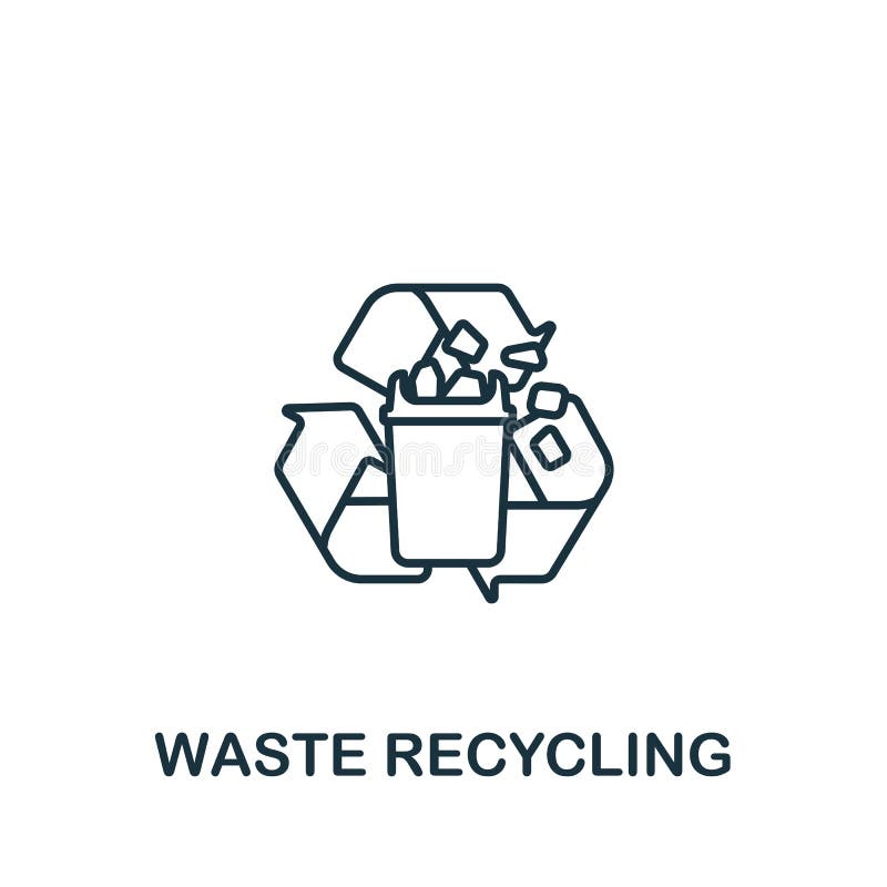 Waste Icon. Monochrome Simple Icon for Templates, Web Design and ...
