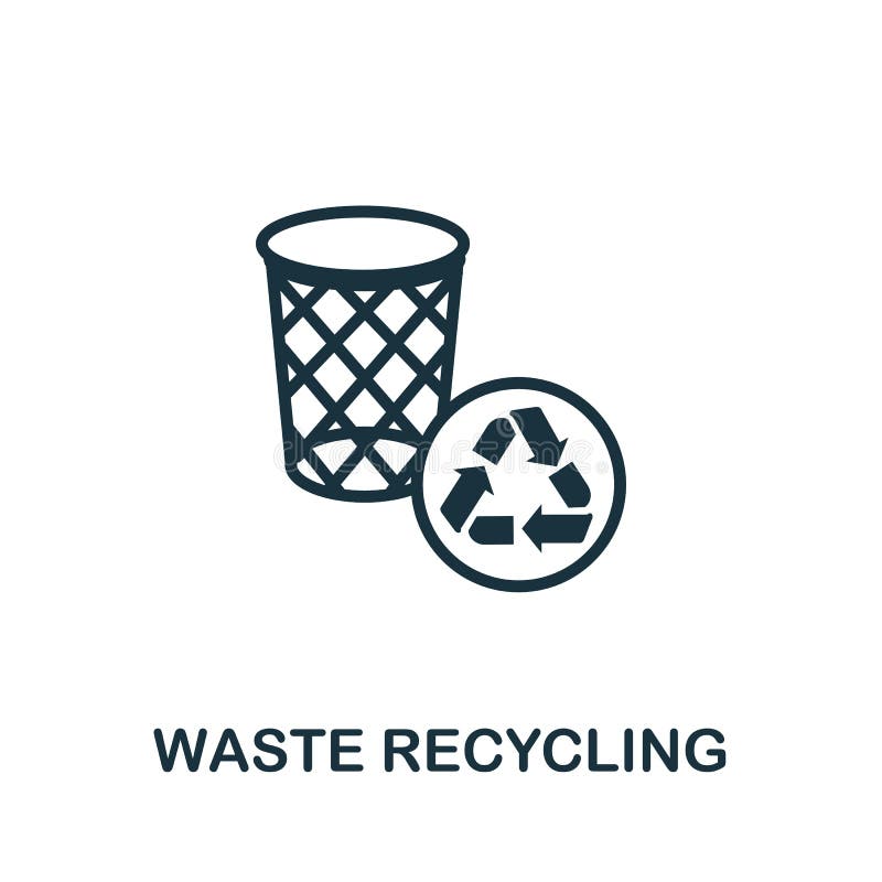 Waste Icon. Monochrome Simple Icon for Templates, Web Design and ...
