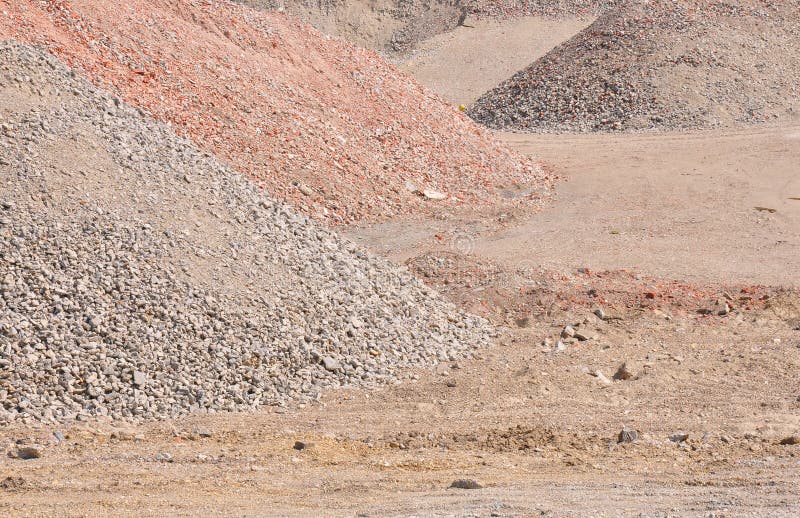 Waste rock heap stock image. Image of ballast, hill, heap - 20149639