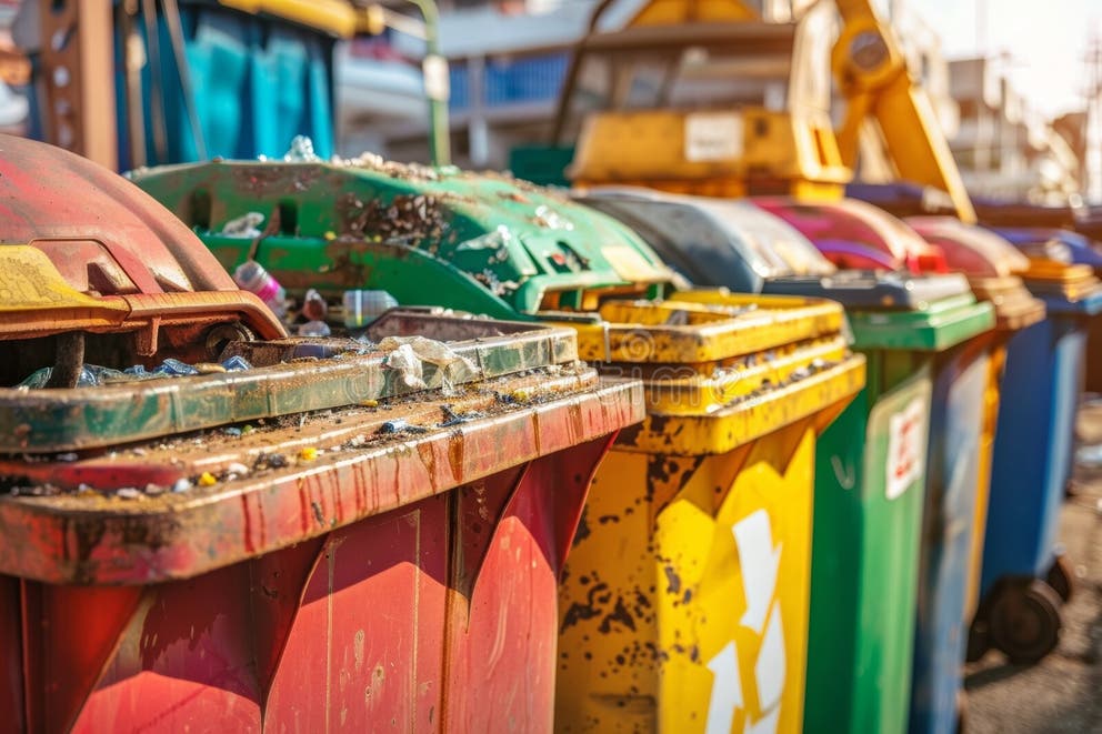 Waste and Rubbish Sorting Concept Stock Photo - Image of organic, waste ...