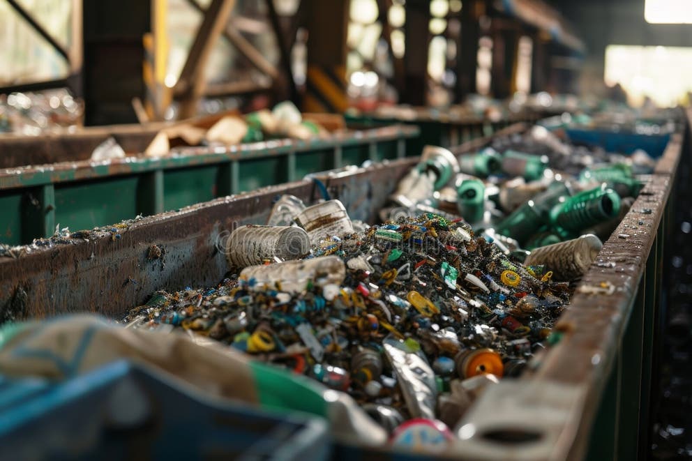 Waste and Rubbish Sorting Concept Stock Image - Image of reusability ...