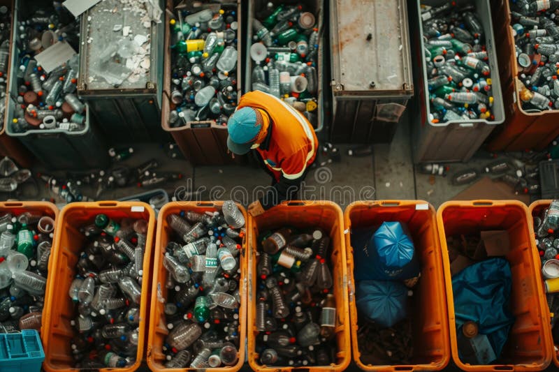 Waste and Rubbish Sorting Concept Stock Image - Image of recycling ...