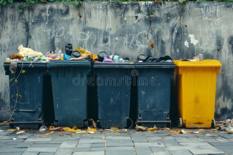 Waste and Rubbish Sorting Concept Stock Photo - Image of collection ...
