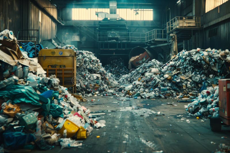 Waste and Rubbish Sorting Concept Stock Image - Image of recycling ...