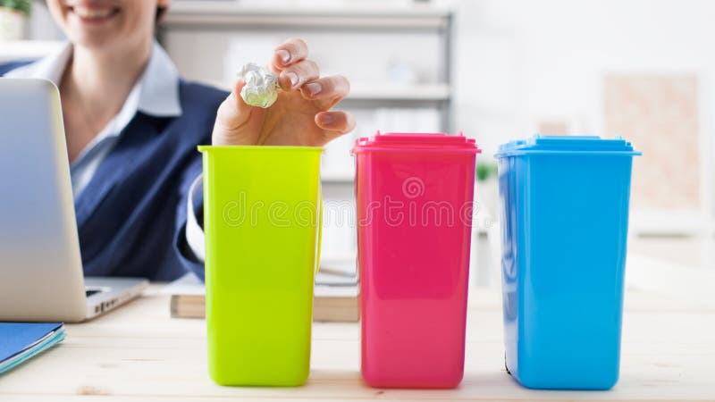 Waste separate collection stock photo. Image of recycling - 74363744