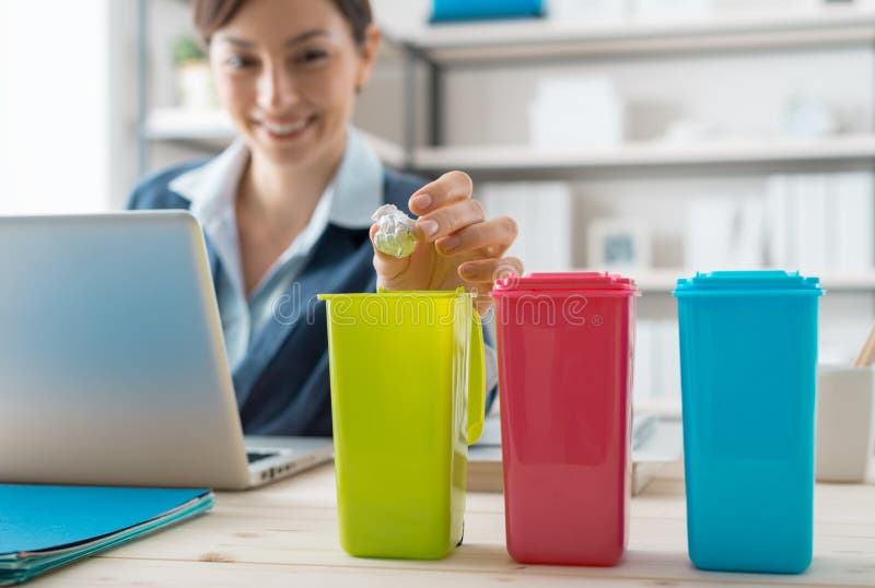 Waste separate collection stock image. Image of crumpled - 75482641