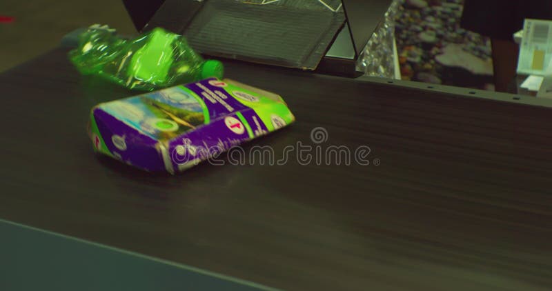 Waste Sorting Center. Recycling of Plastic Packaging Stock Video ...