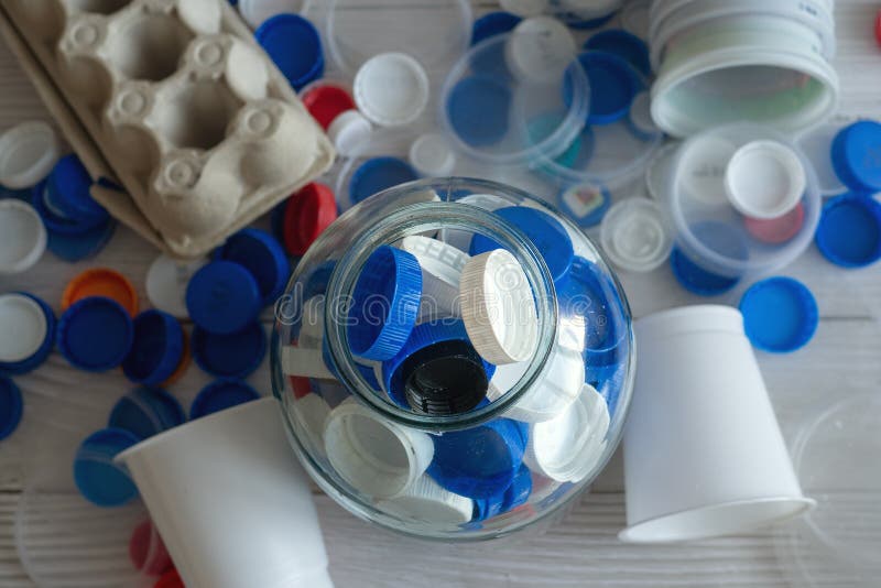 Waste Sorting at Home. Plastic Waste for Recycling. Zero Waste and Eco ...