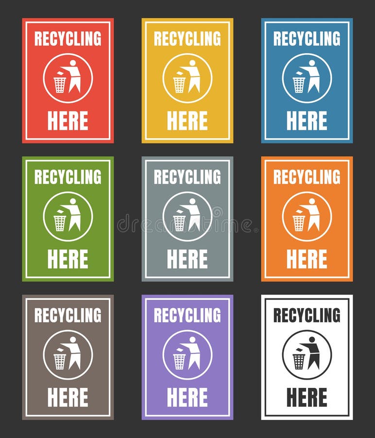 Waste Management Labels Set, Waste Sorting for Recycling Stock Vector ... Waste Management Labels Set, Waste Sorting for Recycling Stock Vector ...