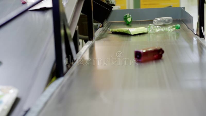 Waste Sorting with a Mechanical Manipulator. Stock Video - Video of ...