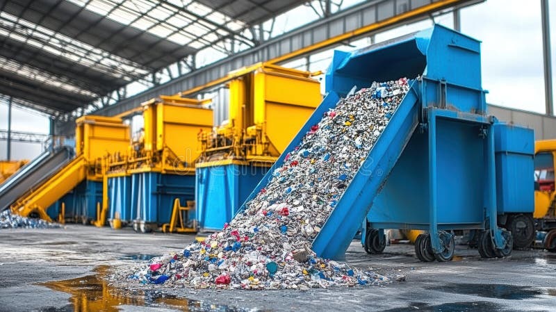 Recycling Center Processing Waste Cardboard for Ecological ...